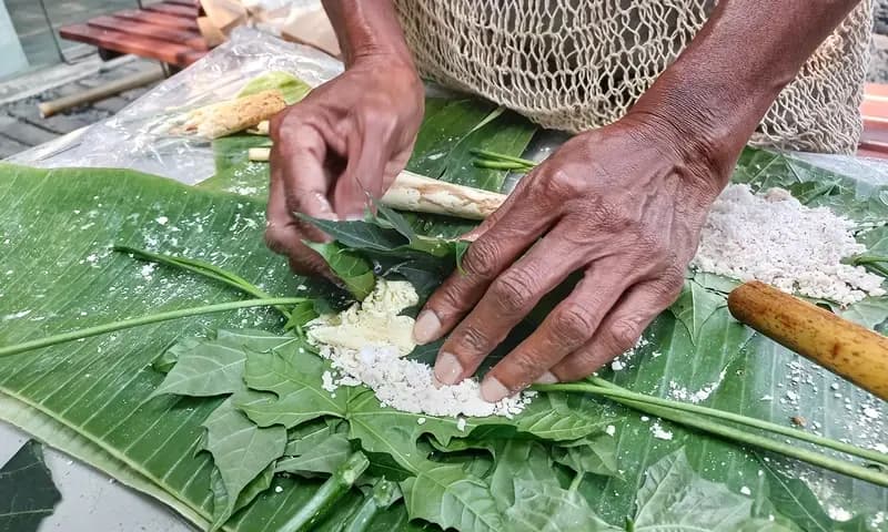 Mengenal Gedi Gulung, Makanan Pokok Khas Adat Namblong Papua
